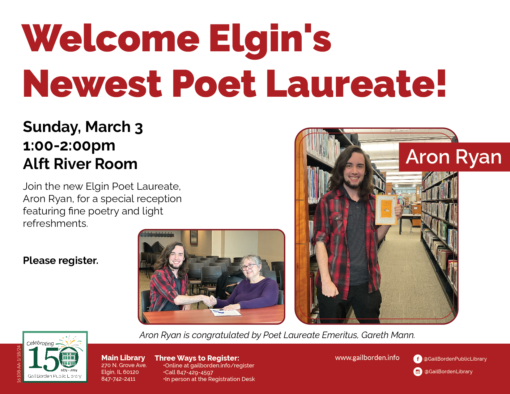 Events Calendar | ELGIN POET LAUREATE PROJECT